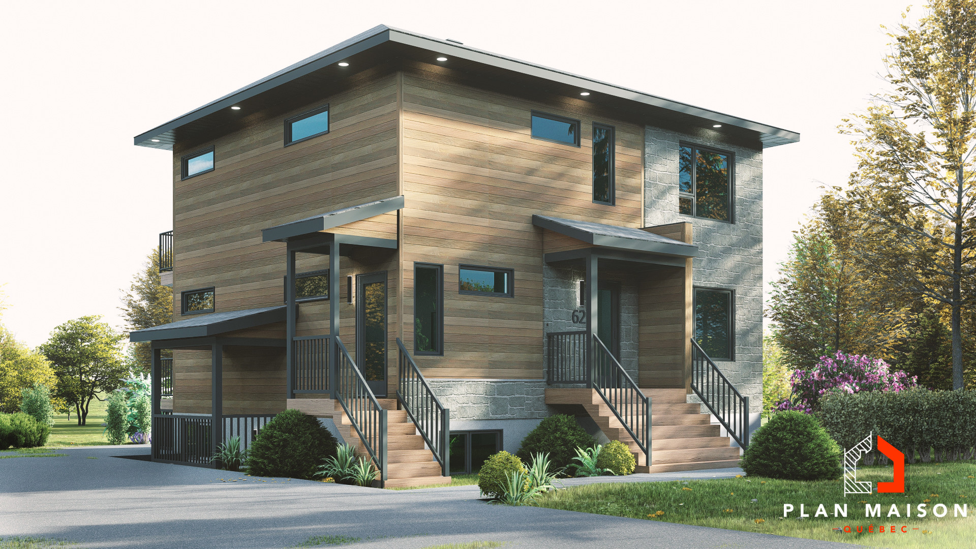 Modern triplex construction plan | Plan Maison Québec